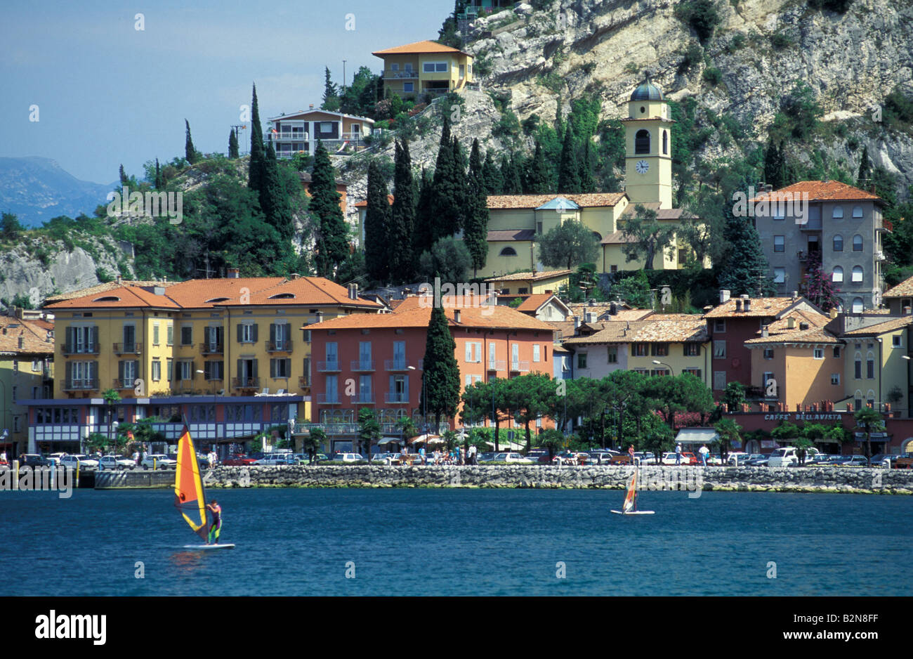 village view, torbole, italy Stock Photo - Alamy