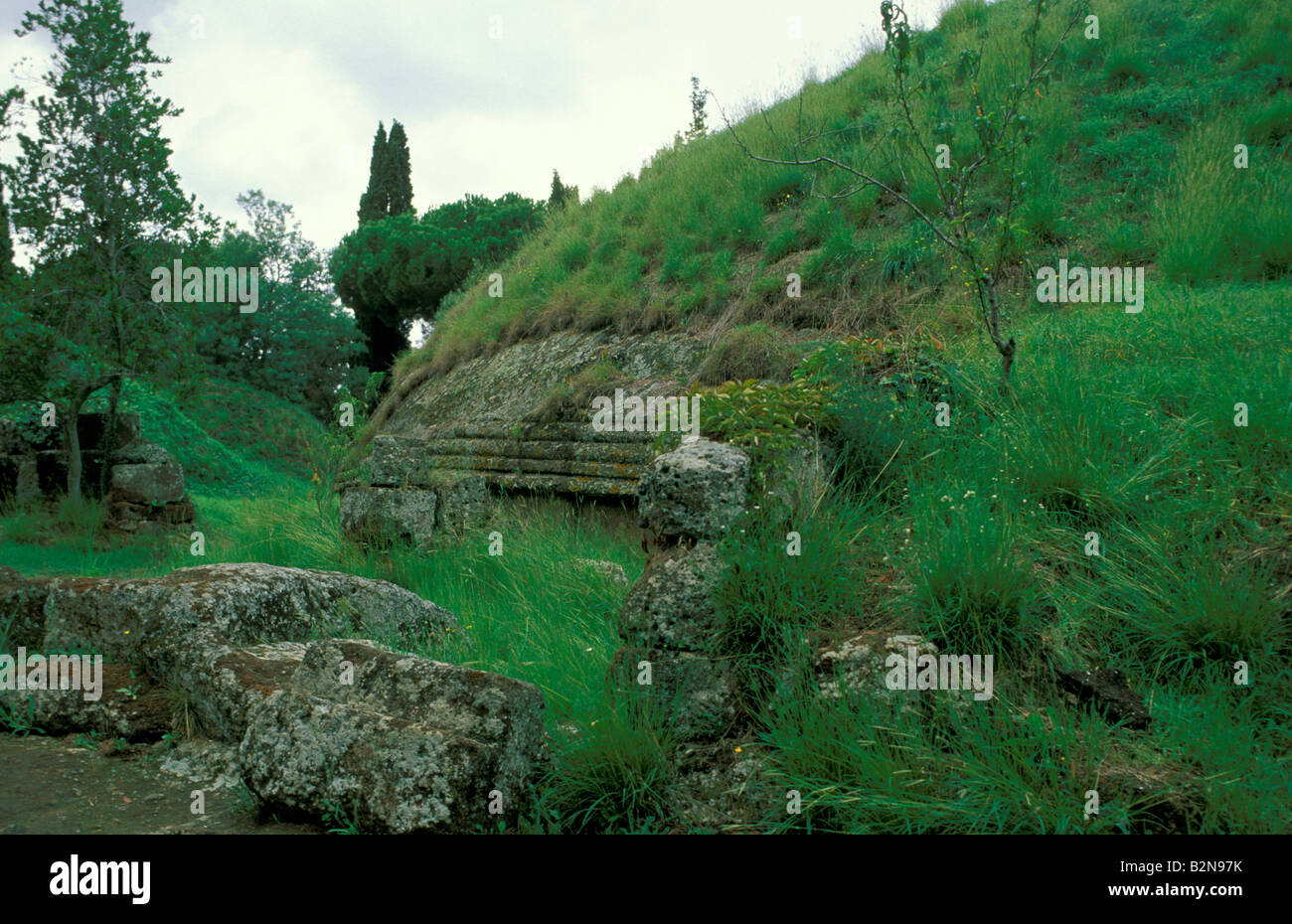 Etruscan Necropolis Cerveteri Italy High Resolution Stock Photography ...