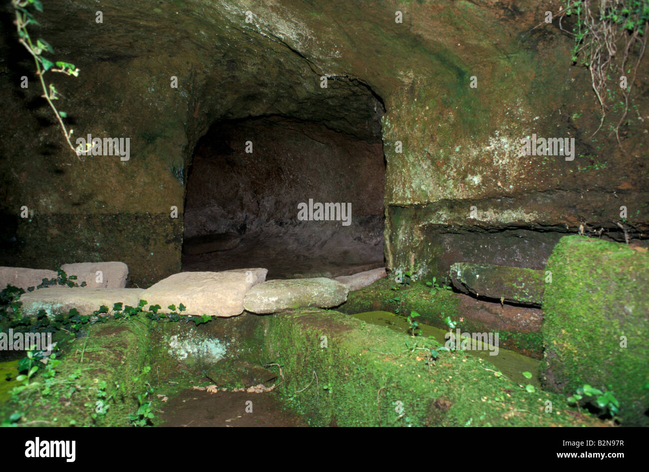 pianezze etruscan necropolis, grotte di castro, italy Stock Photo - Alamy