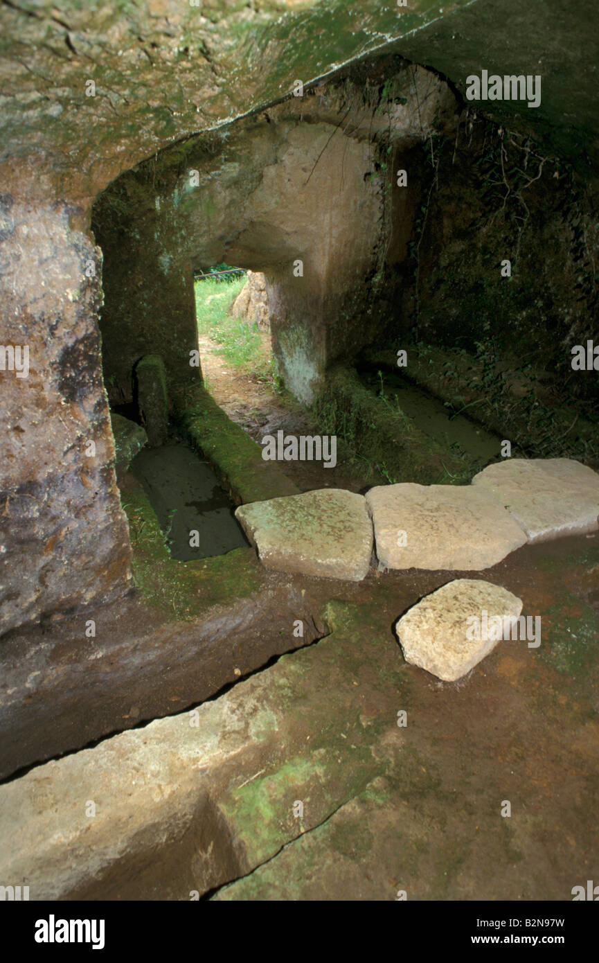 pianezze etruscan necropolis, grotte di castro, italy Stock Photo - Alamy