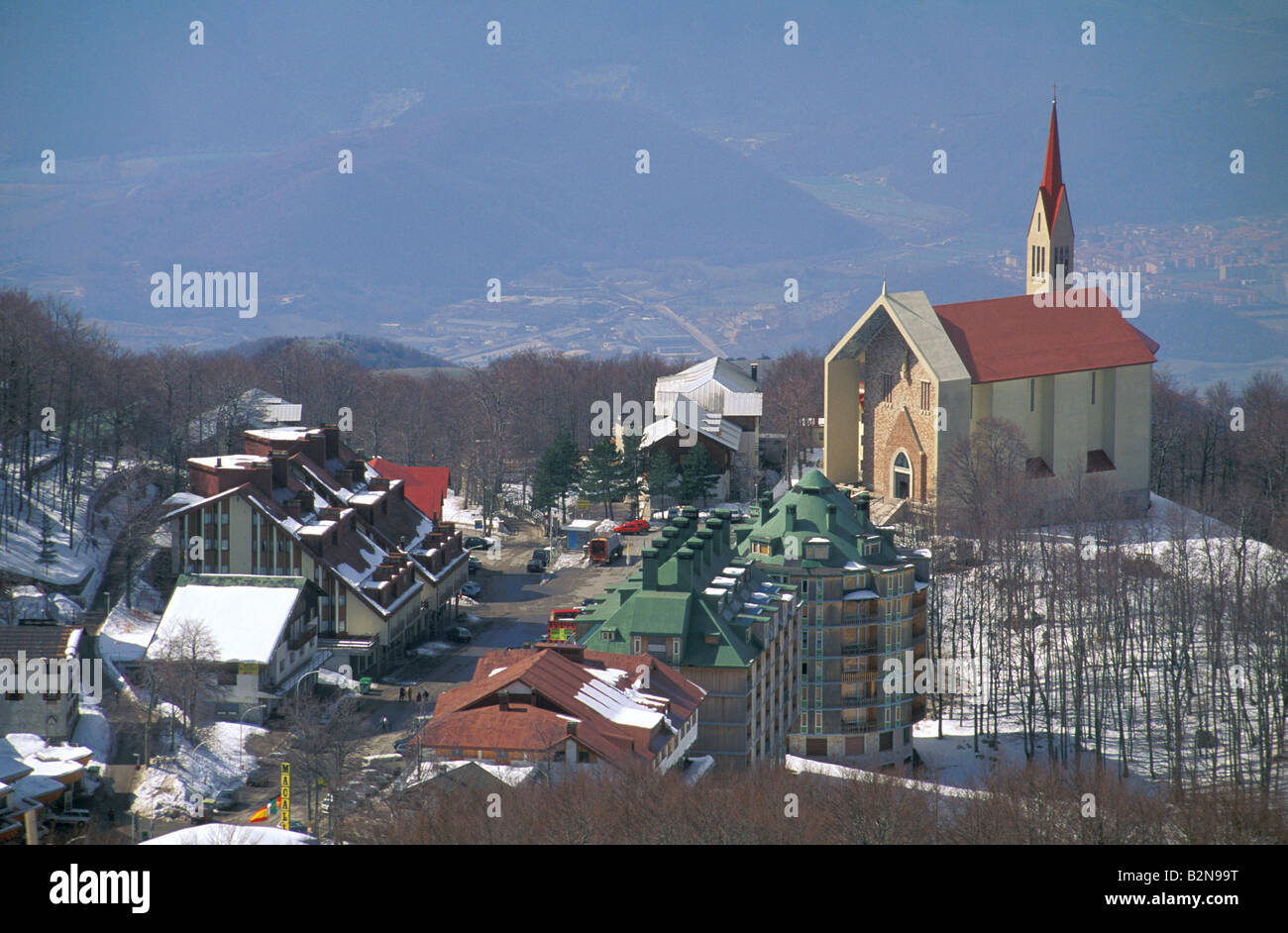 little town view, terminillo mountain, italy Stock Photo - Alamy