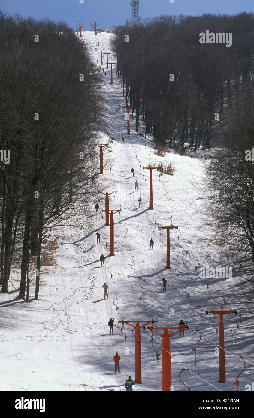 ski lift, terminillo mountain, italy Stock Photo - Alamy