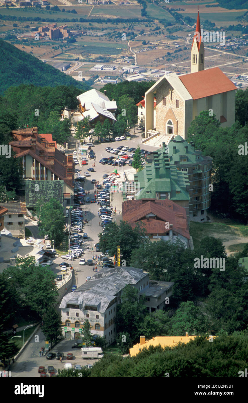 village view, terminillo mountain, italy Stock Photo - Alamy