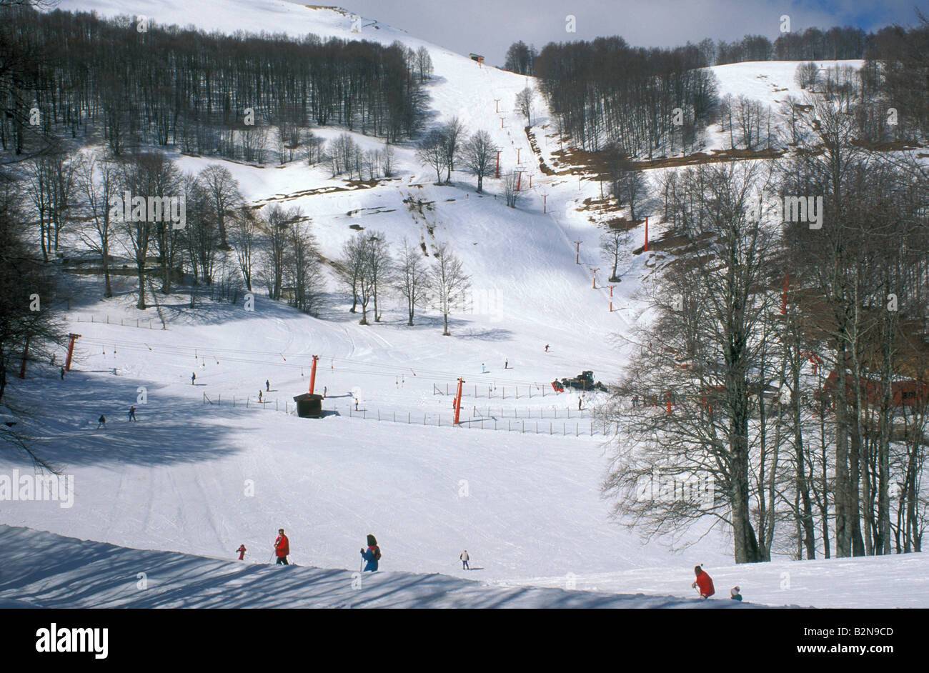 ski slopes, terminillo mountain, italy Stock Photo - Alamy