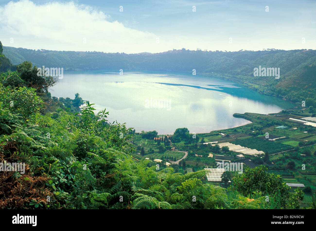 nemi lake, nemi, italy Stock Photo - Alamy