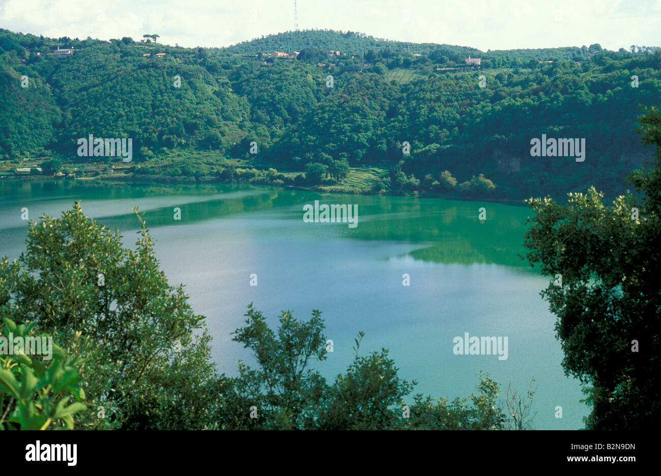 nemi lake, nemi, italy Stock Photo - Alamy