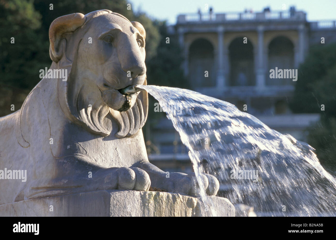 fountain at flaminio obelisk, rome, italy Stock Photo - Alamy