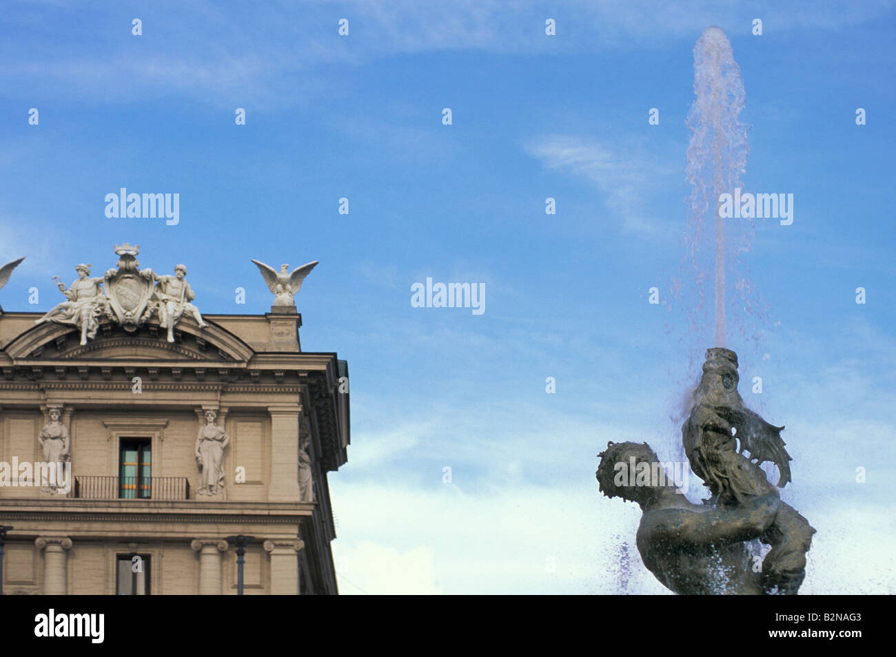 piazza della repubblica: naiadi fountain, rome, italy Stock Photo - Alamy