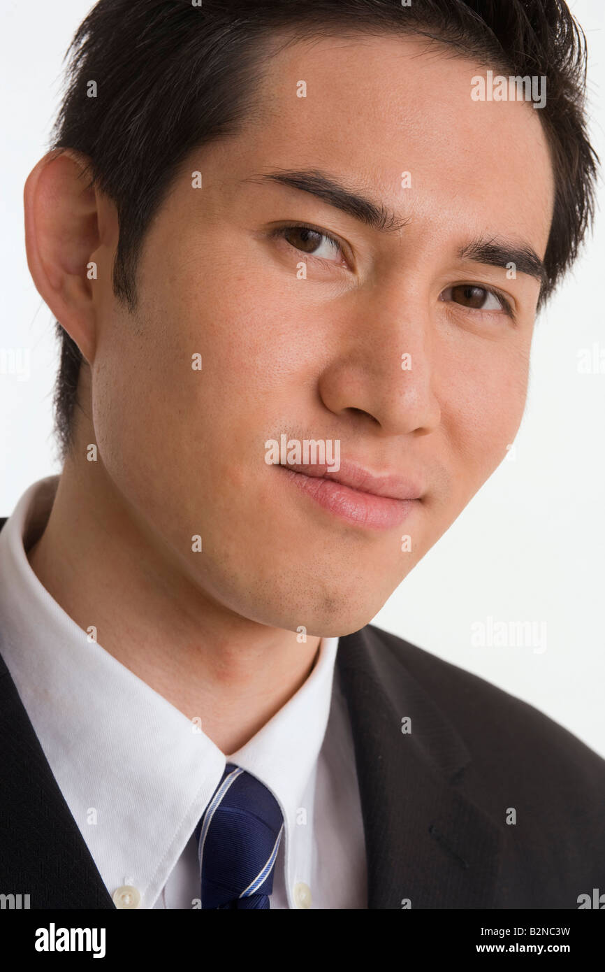 Portrait businessman smirking hi-res stock photography and images - Alamy