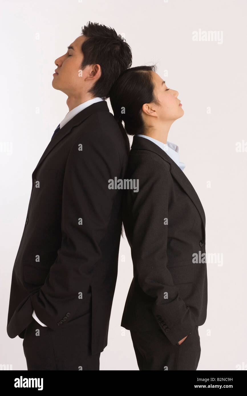 Three women only standing back view hi-res stock photography and images ...