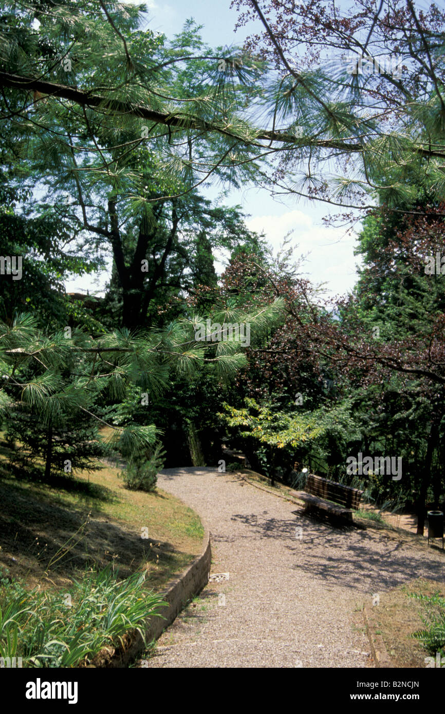 botanical garden, siena, italy Stock Photo - Alamy