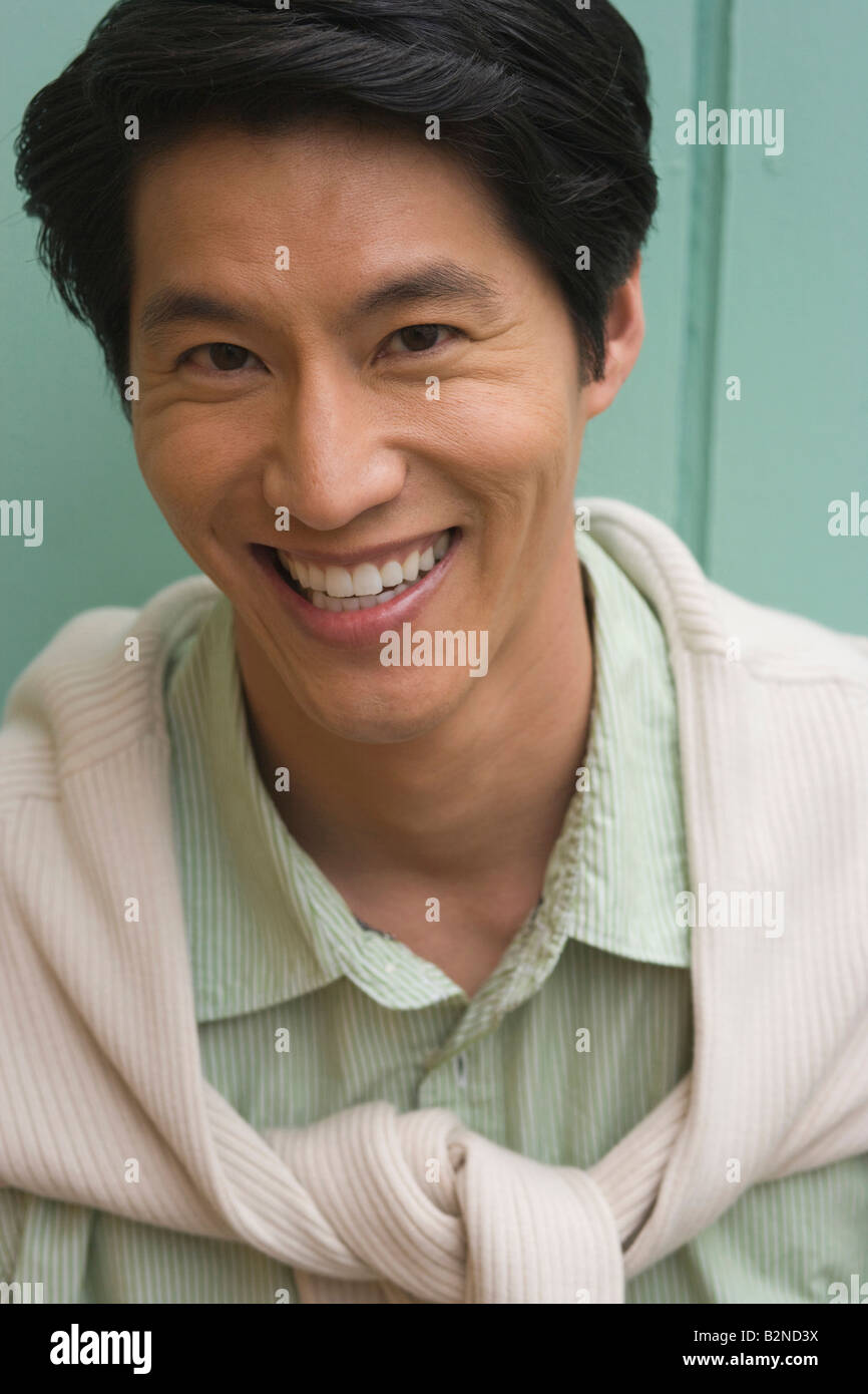 Portrait of a mid adult man smiling Stock Photo - Alamy