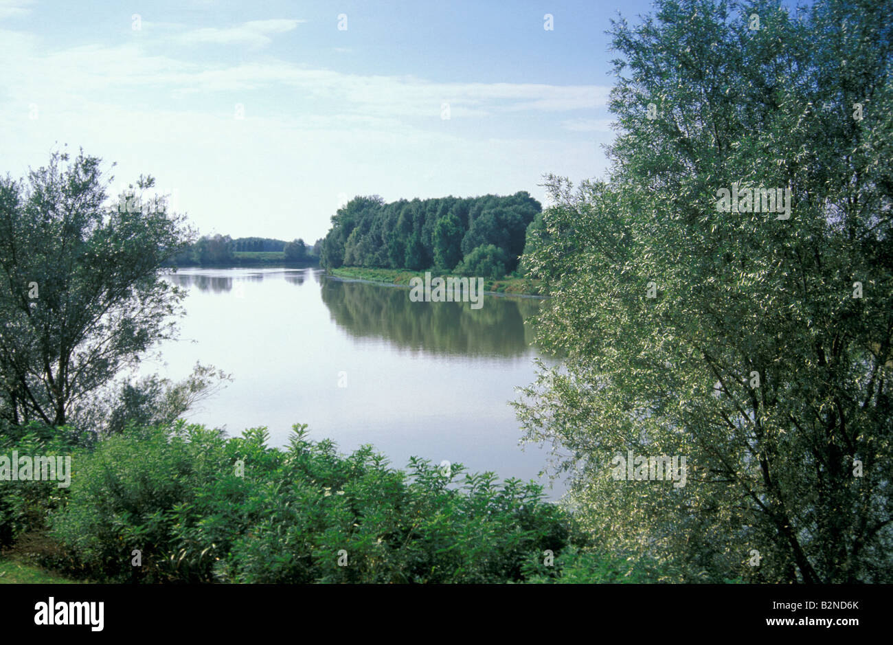 po river of goro branch, delta po mesola, italy Stock Photo - Alamy