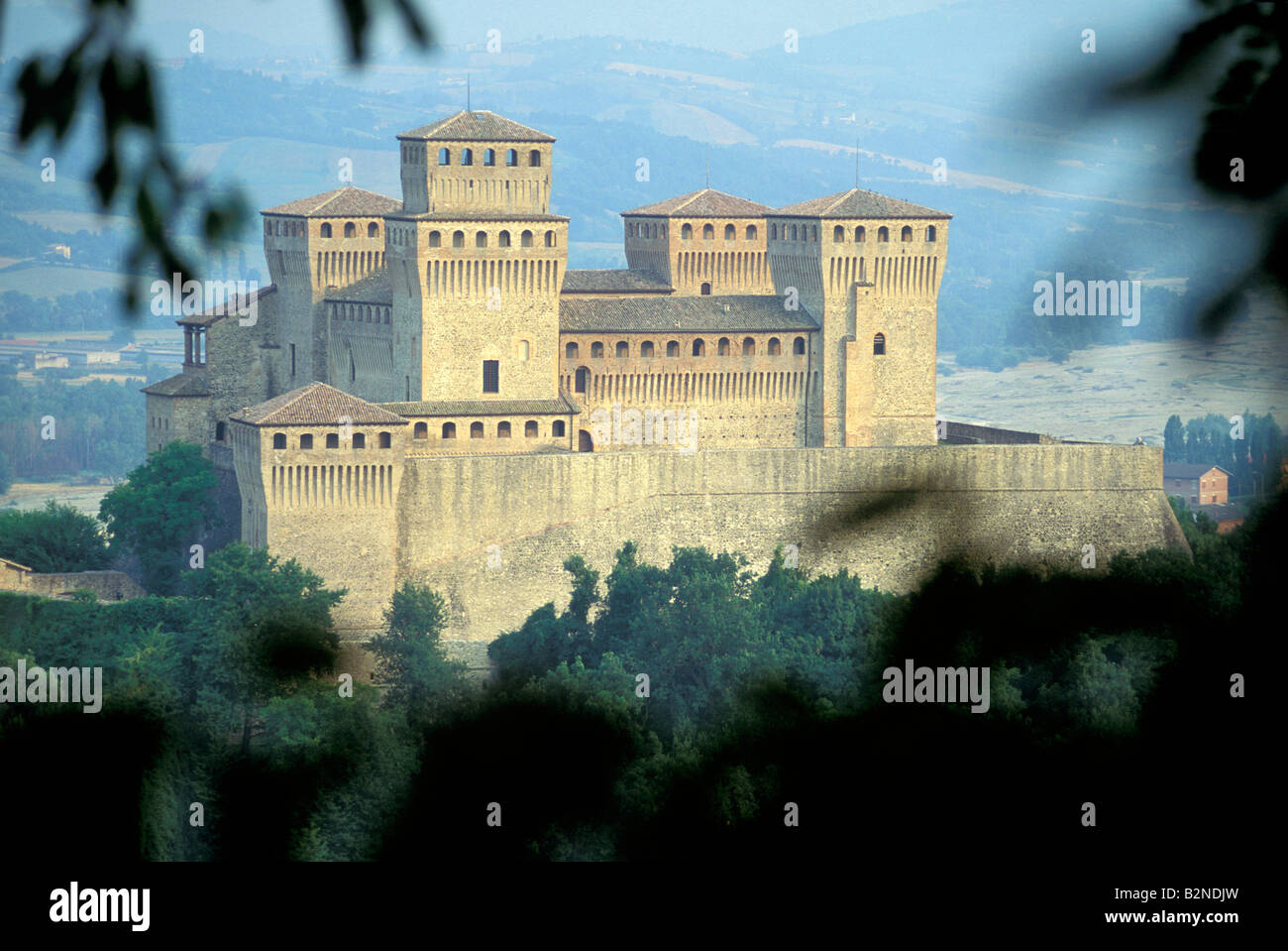 castle, torrechiara, italy Stock Photo - Alamy