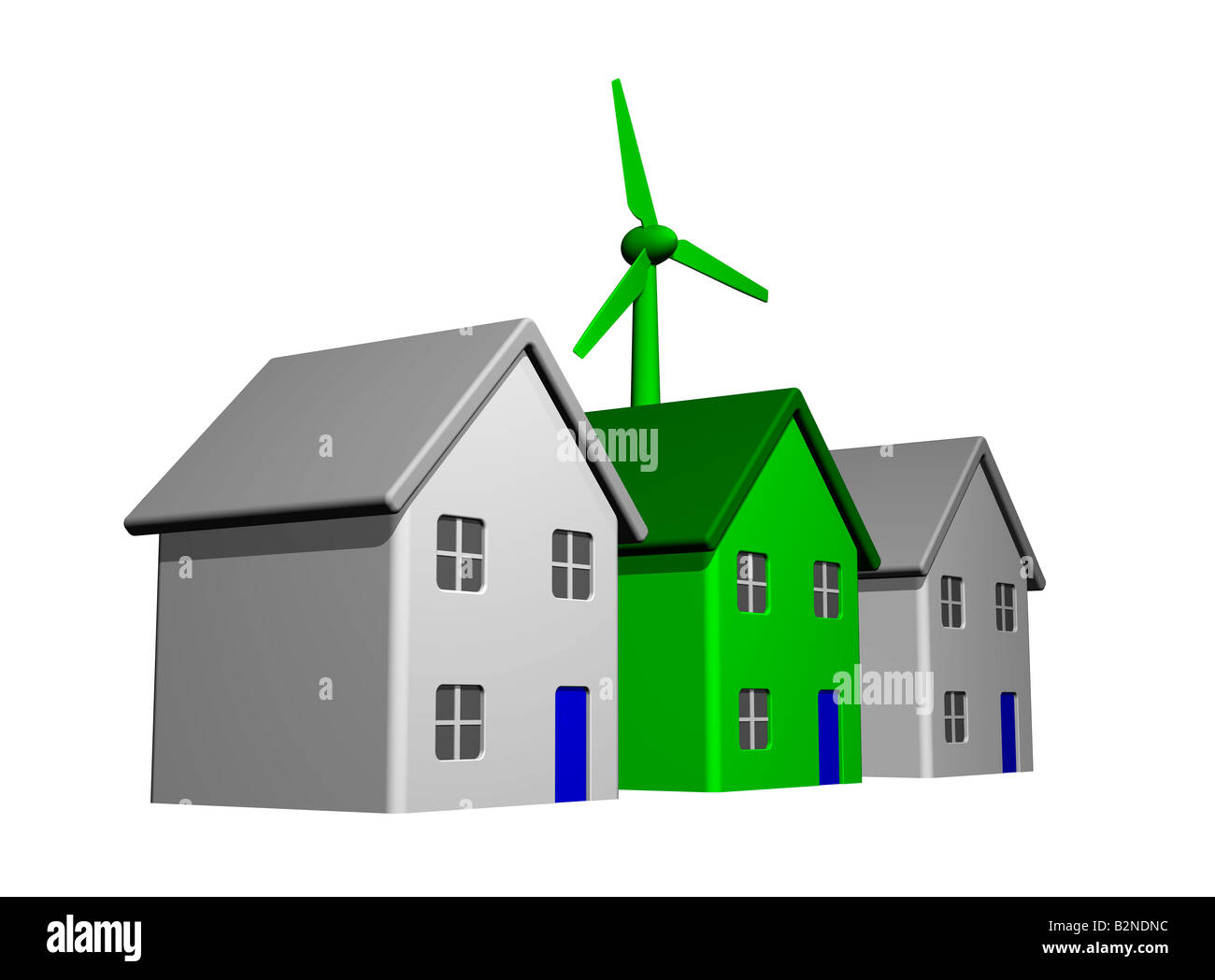 Eco home concept small Cut Out Stock Images & Pictures - Alamy