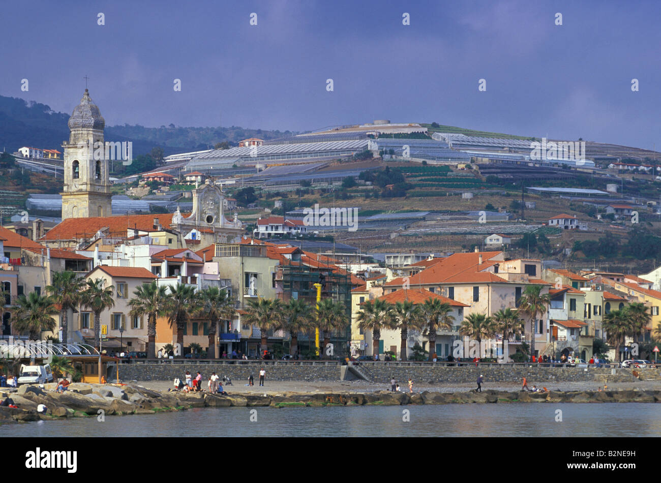 village view, riva ligure, italy Stock Photo - Alamy