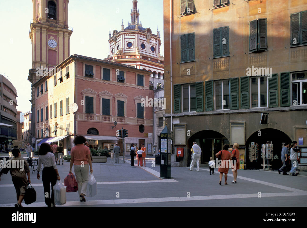 cavour square, rapallo, italy Stock Photo - Alamy