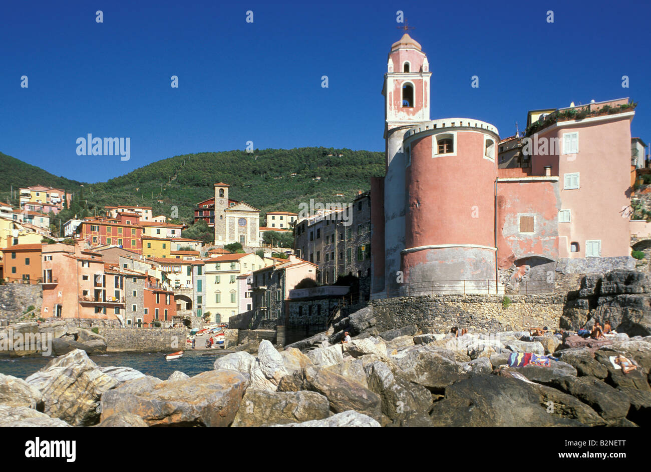 village view, tellaro, italy Stock Photo - Alamy