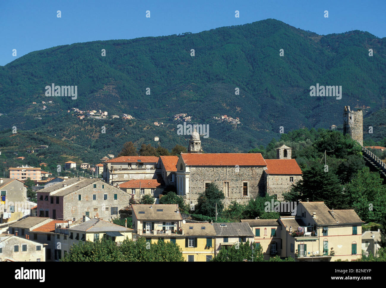 village view, levanto, italy Stock Photo - Alamy
