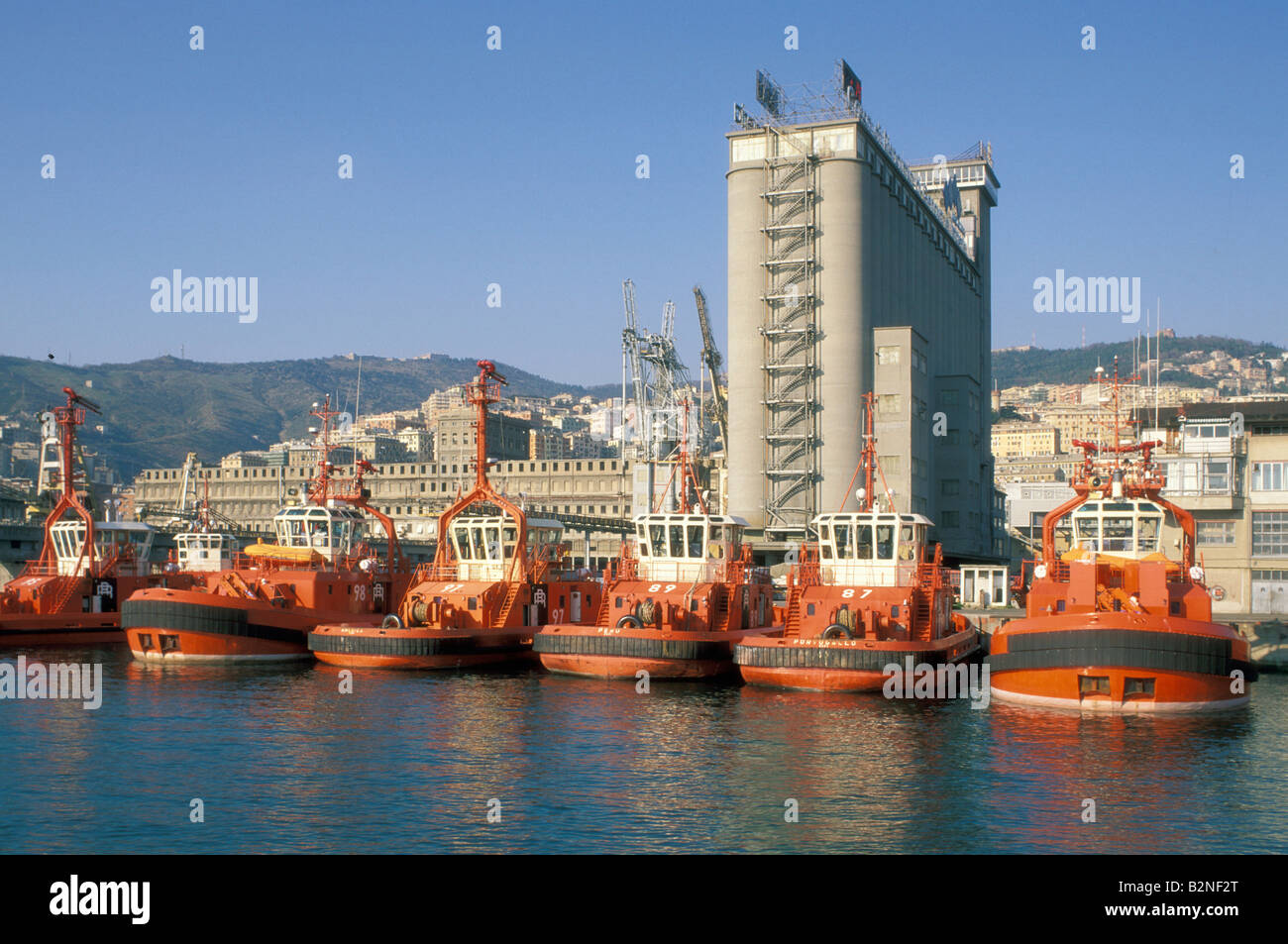 port, genoa, italy Stock Photo - Alamy