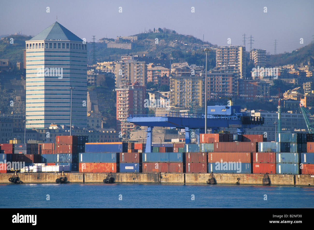 port, genoa, italy Stock Photo - Alamy