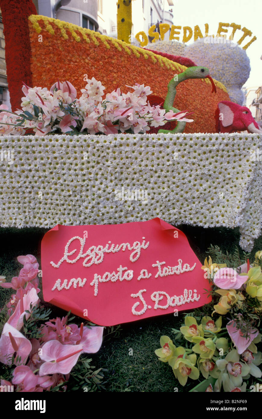 corso fiorito feast, sanremo, italy Stock Photo - Alamy