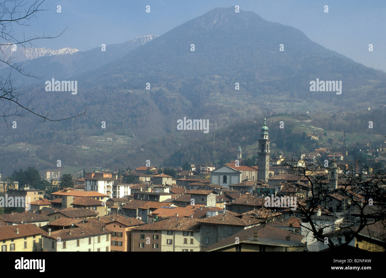 little town view, breno, italy Stock Photo - Alamy