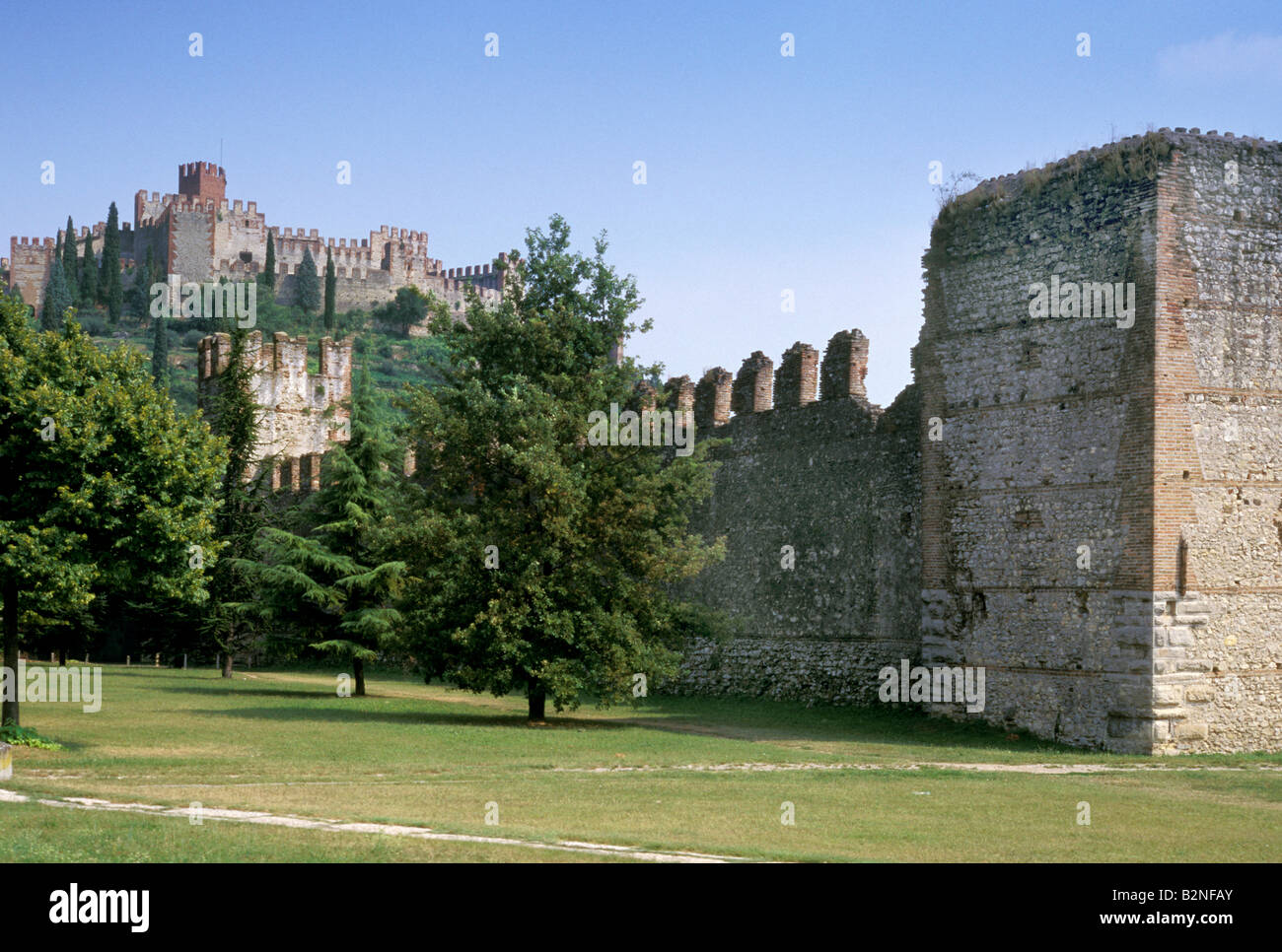castle, soave, italy Stock Photo - Alamy