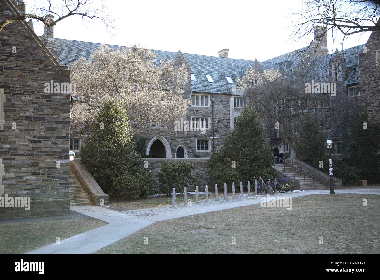 U shaped Pyne Hall at Princeton University Stock Photo - Alamy