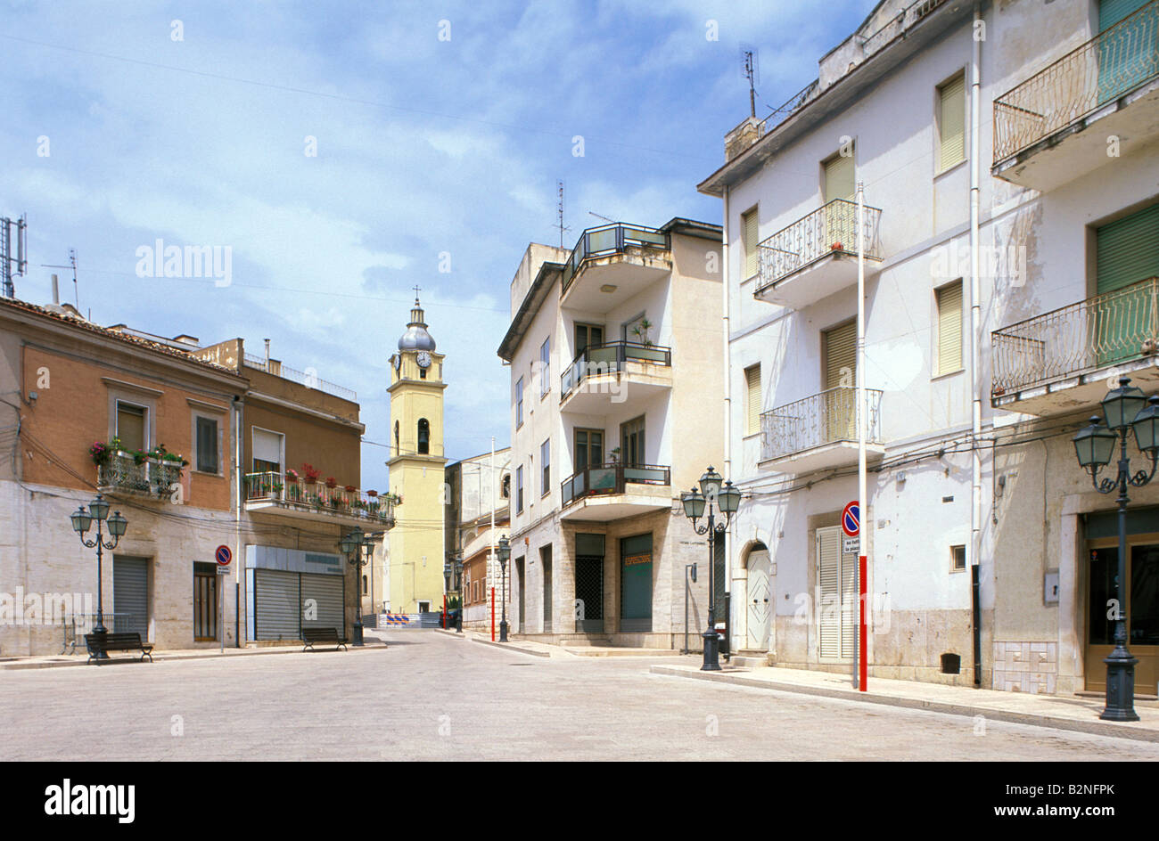 vittorio emanuele primo square, lesina, Italy Stock Photo - Alamy