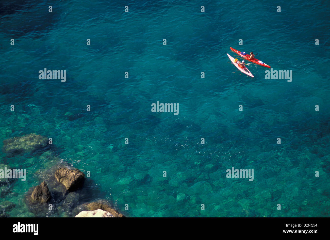 canoe, tremiti isles, Italy Stock Photo - Alamy