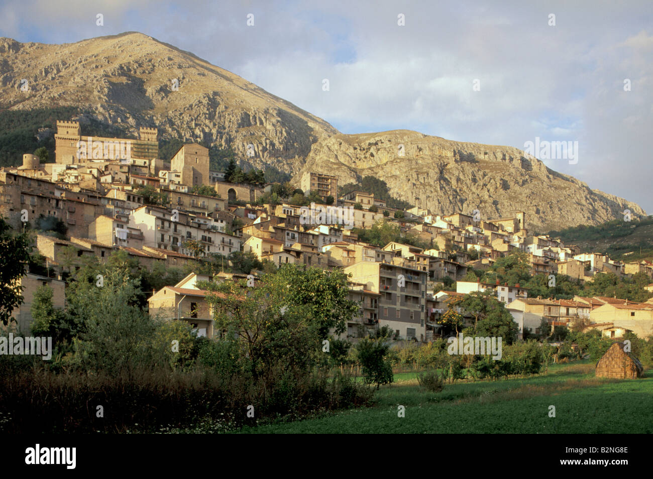village view, celano, Italy Stock Photo - Alamy