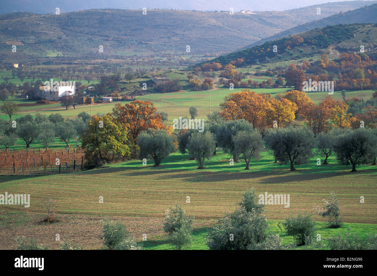 landscape, capestrano, Italy Stock Photo - Alamy