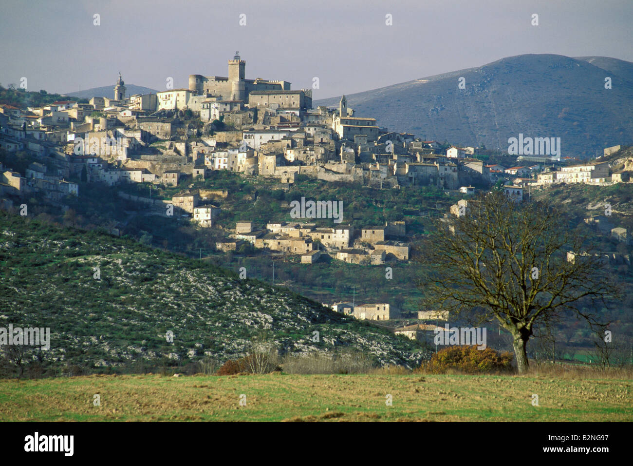 village view, capestrano, Italy Stock Photo - Alamy