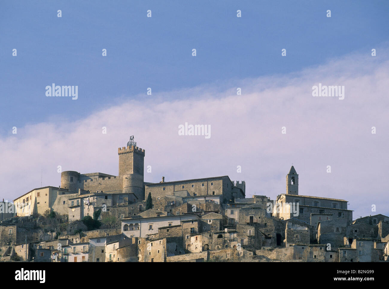 village view, capestrano, Italy Stock Photo - Alamy