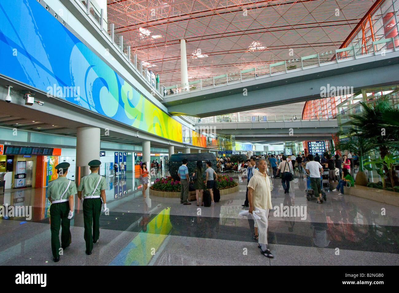 New Terminal Three Beijing Capital International Airport Stock Photo ...
