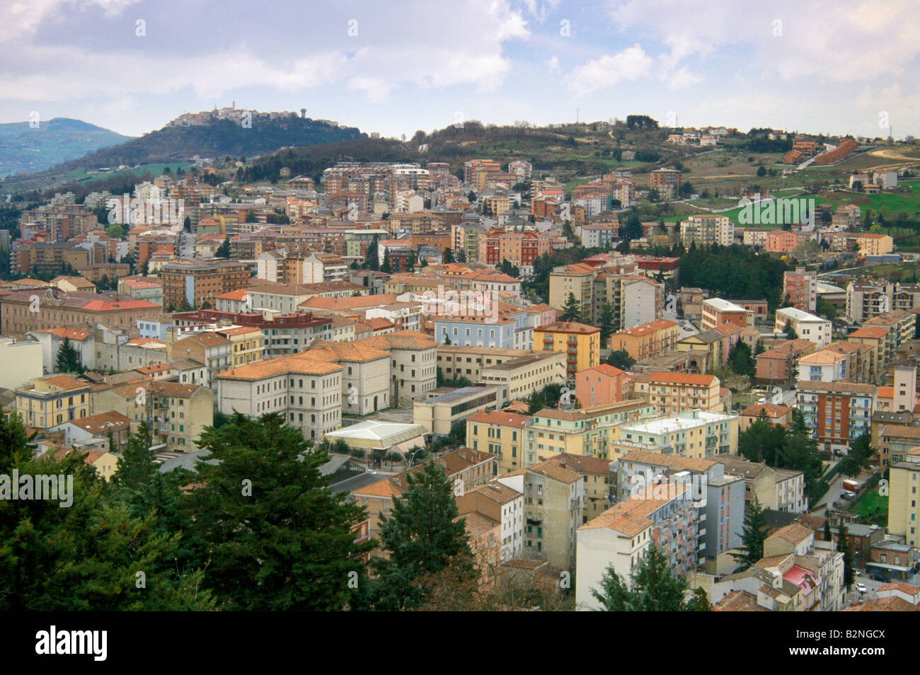 town view, campobasso, Italy Stock Photo - Alamy