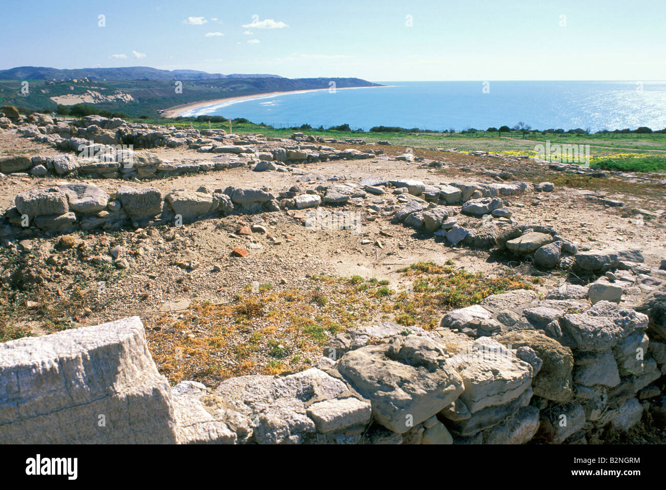 archaeological excavations, eraclea minoia, Italy Stock Photo - Alamy
