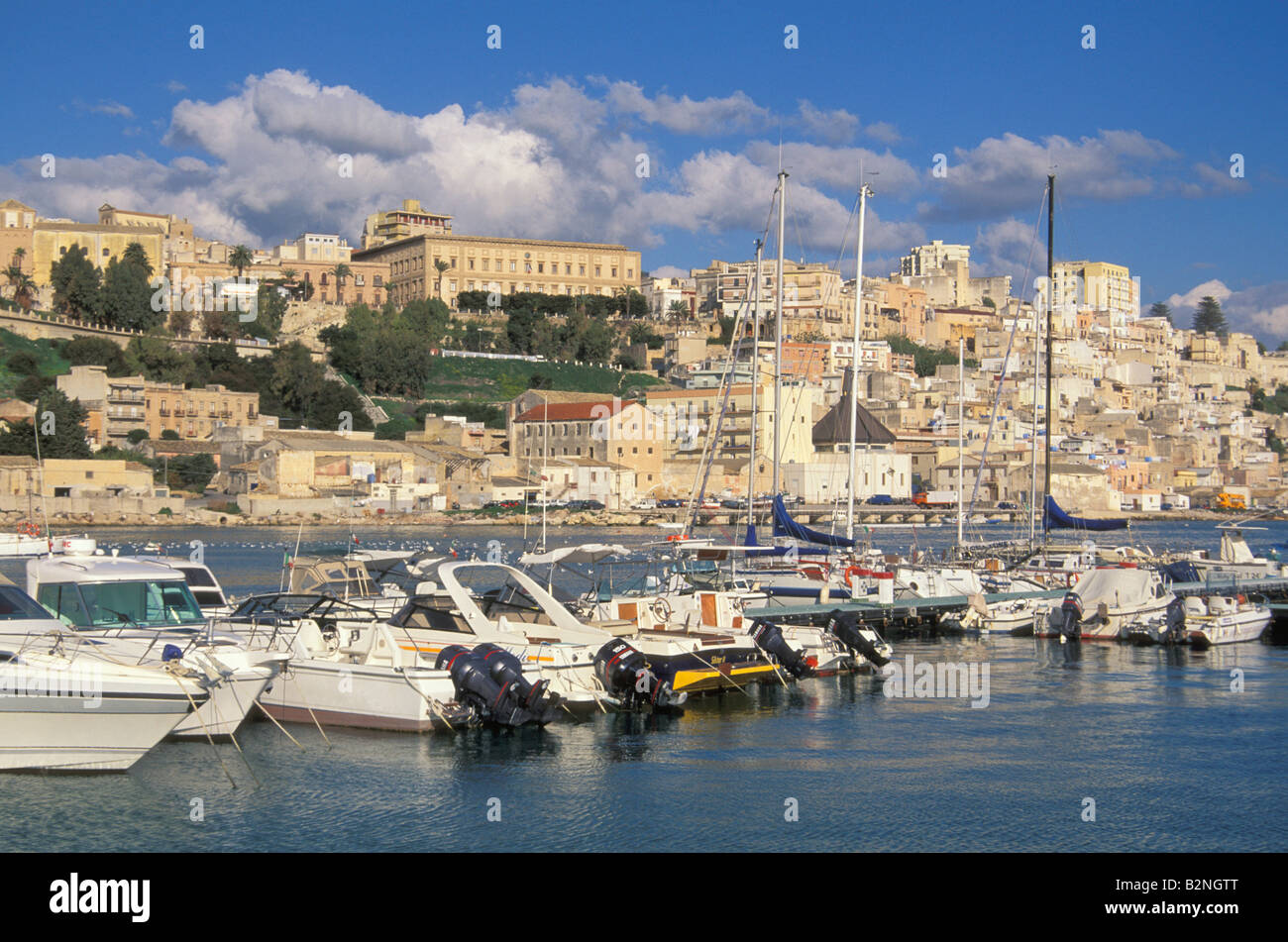 little town view, sciacca, Italy Stock Photo - Alamy