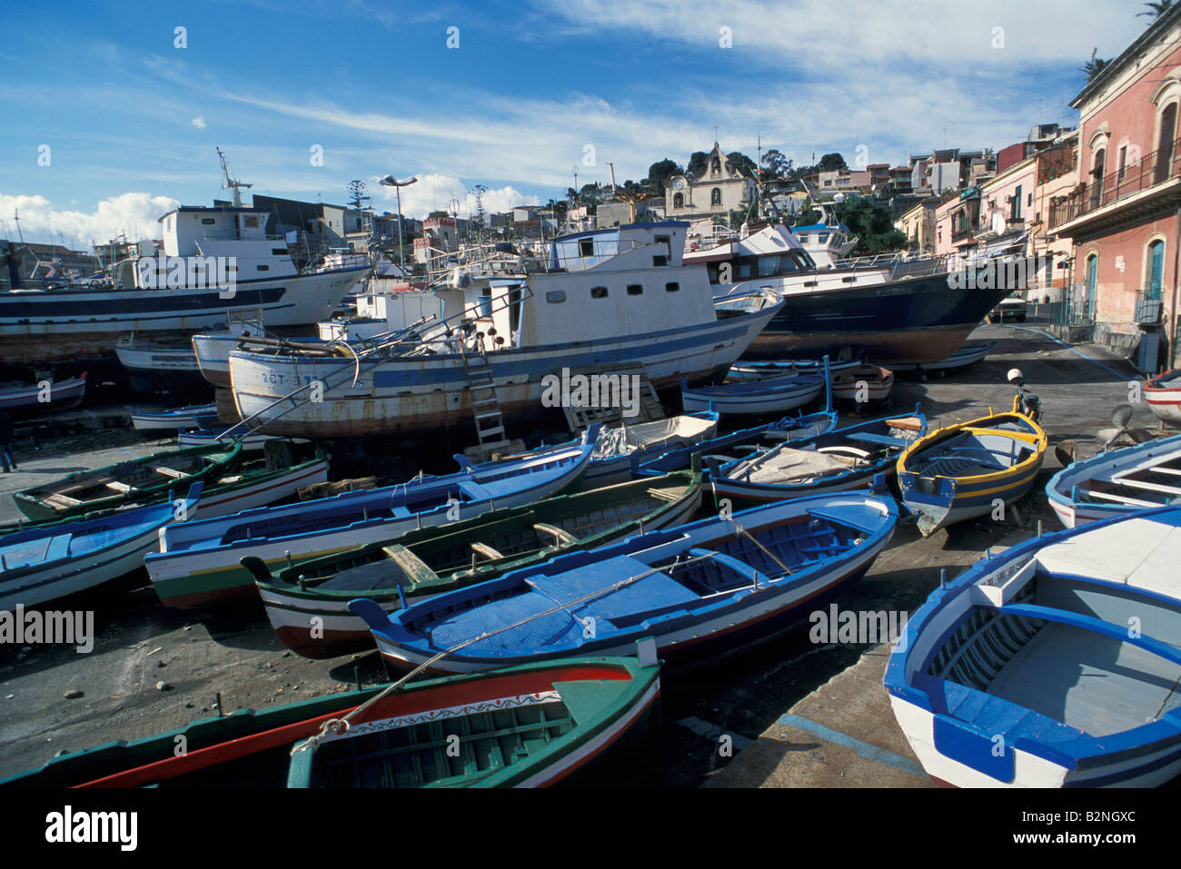 port, aci trezza, Italy Stock Photo - Alamy