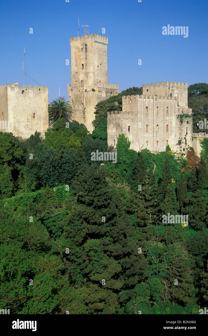 pepoli castle, erice, Italy Stock Photo - Alamy