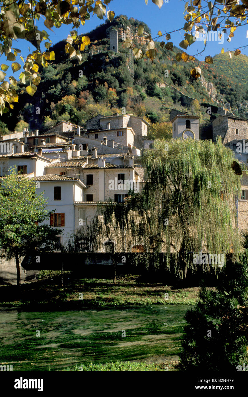 scheggino village, valnerina, Italy Stock Photo - Alamy