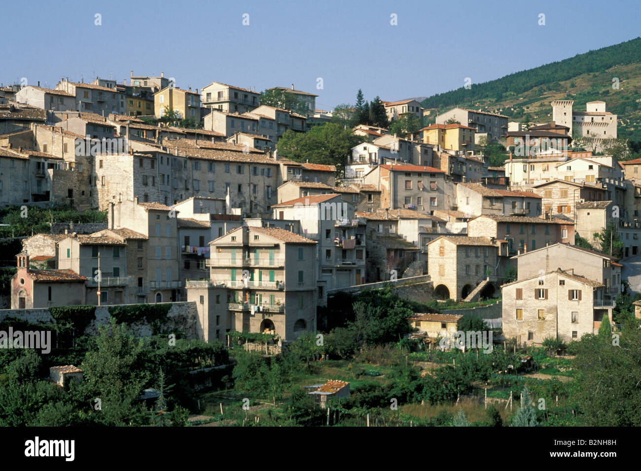 village view, gualdo tadino, Italy Stock Photo - Alamy