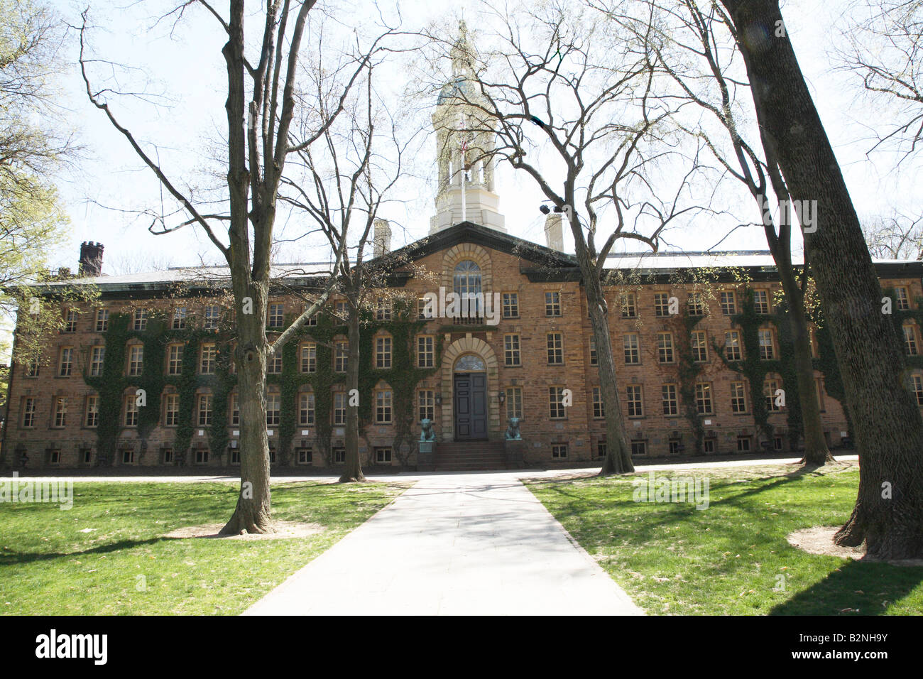 Nassau Hall at Princeton University from front - north side Stock Photo ...