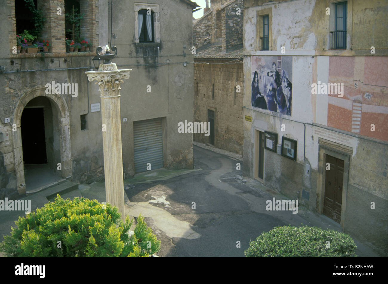 little square, calvi dell'umbria, Italy Stock Photo - Alamy