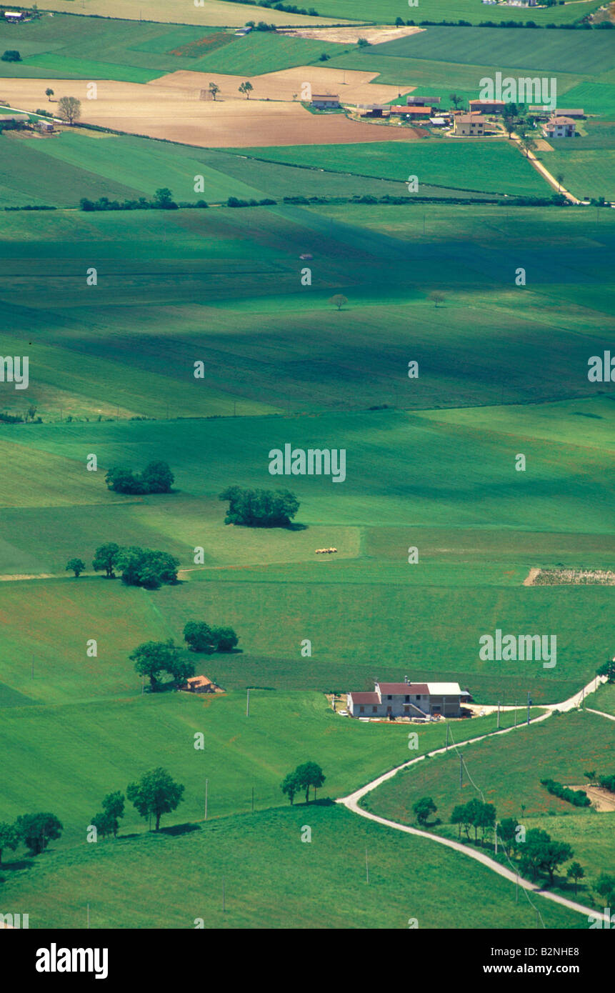 plain near village, norcia, Italy Stock Photo - Alamy