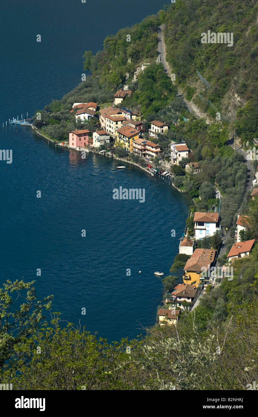 sensole village, montisola, Italy Stock Photo - Alamy