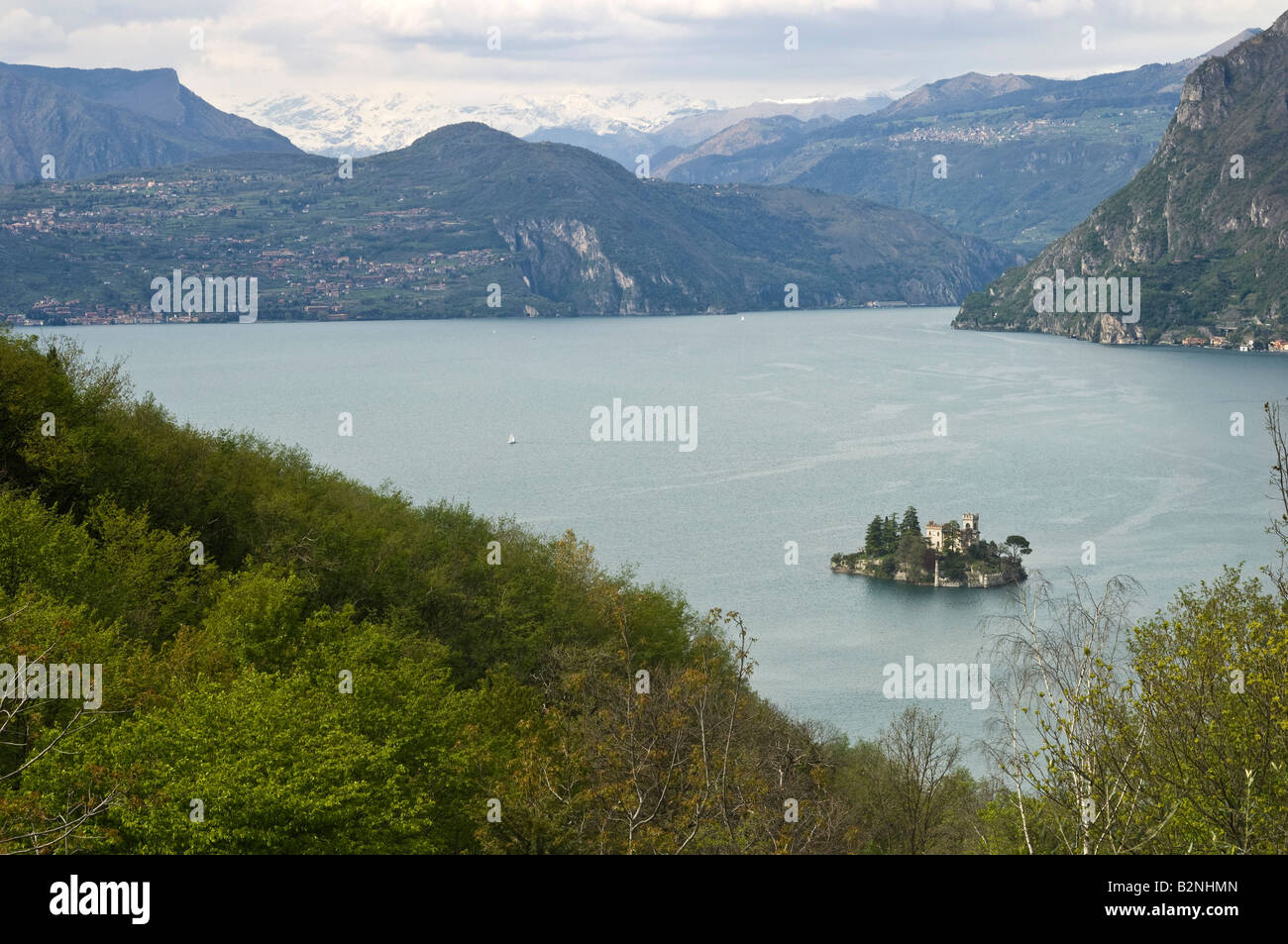 loreto isle and iseo lake, montisola, Italy Stock Photo - Alamy
