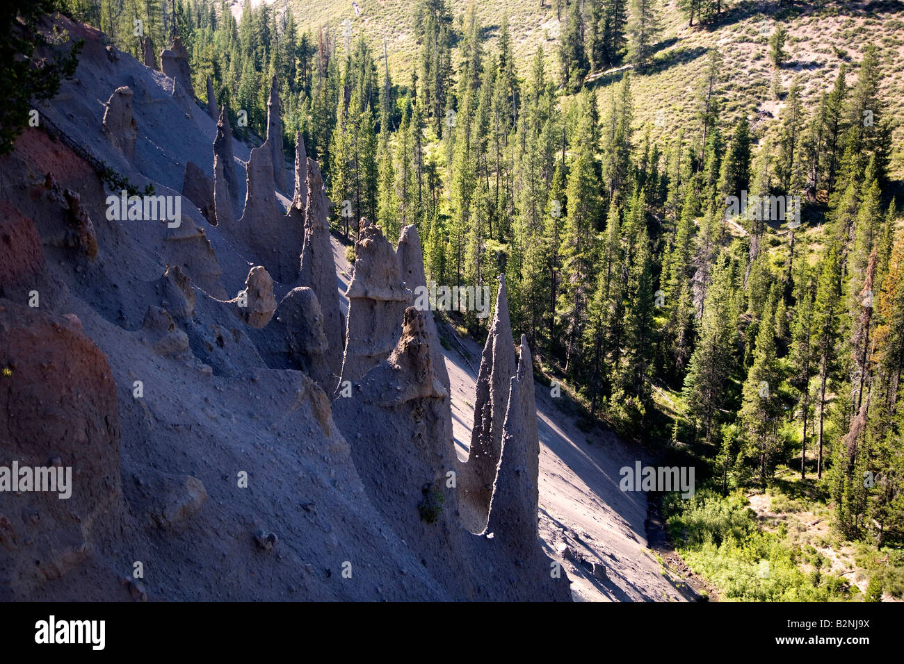 Pinnacles crater lake national park hi-res stock photography and images ...