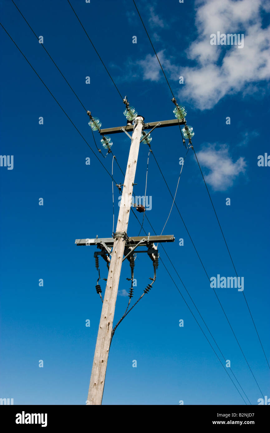 Electric power line Stock Photo - Alamy